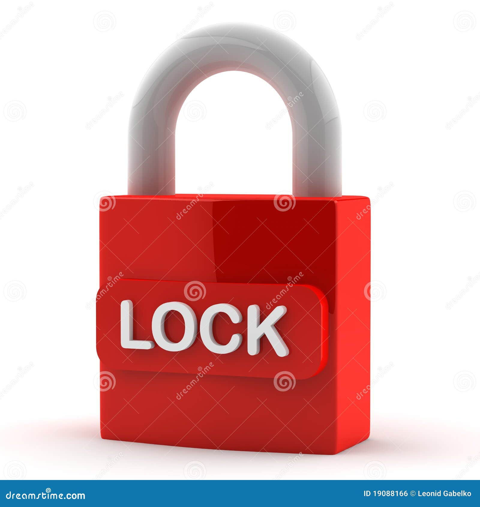 Red lock stock illustration. Illustration of password - 19088166