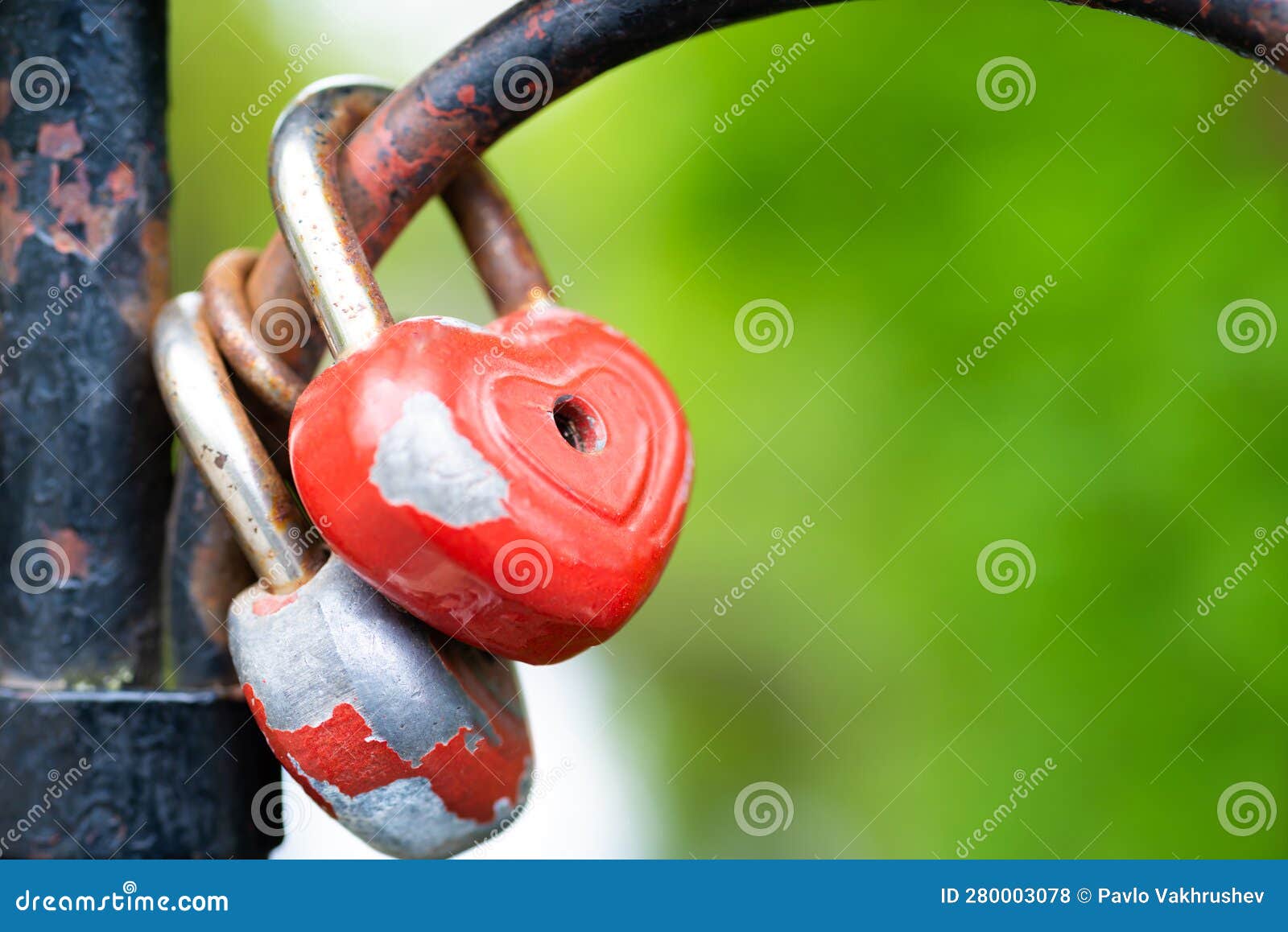 Red Lock Padlocks Love Heart Stock Photo - Image of married, security ...