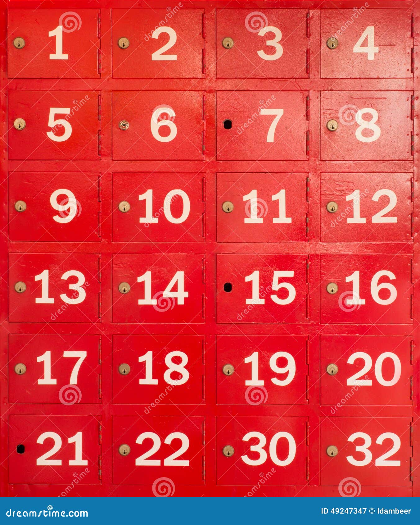 Red locker stock image. Image of school, safety, metal - 49247347
