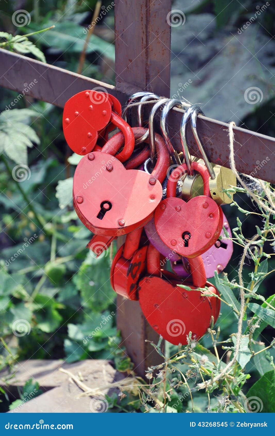 Red locks stock image. Image of wedding, padlock, lock - 43268545