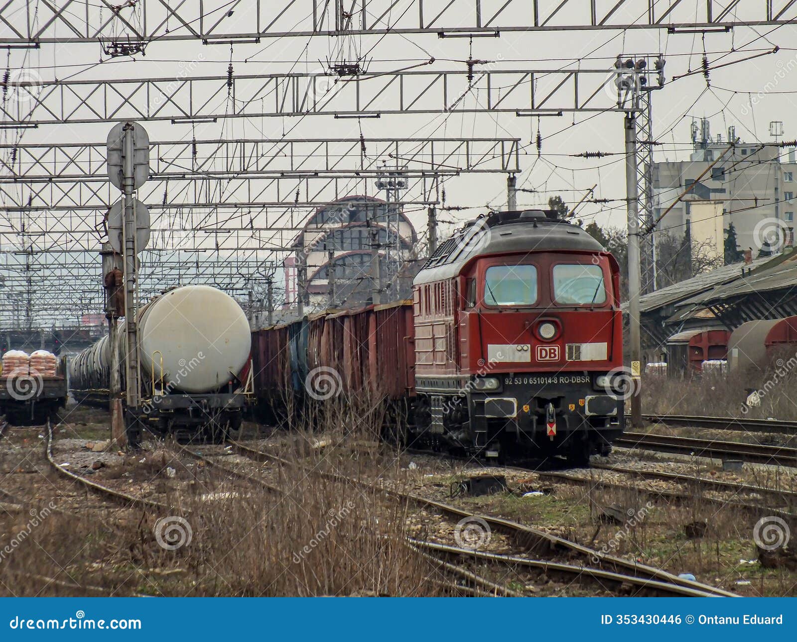 DB Rail Romania BR 232 Class in Bacau, Romania Editorial Photo - Image ...