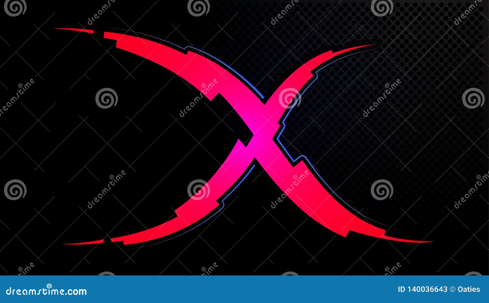 Red X Logo Abstract Vector Background Stock Vector - Illustration of ...