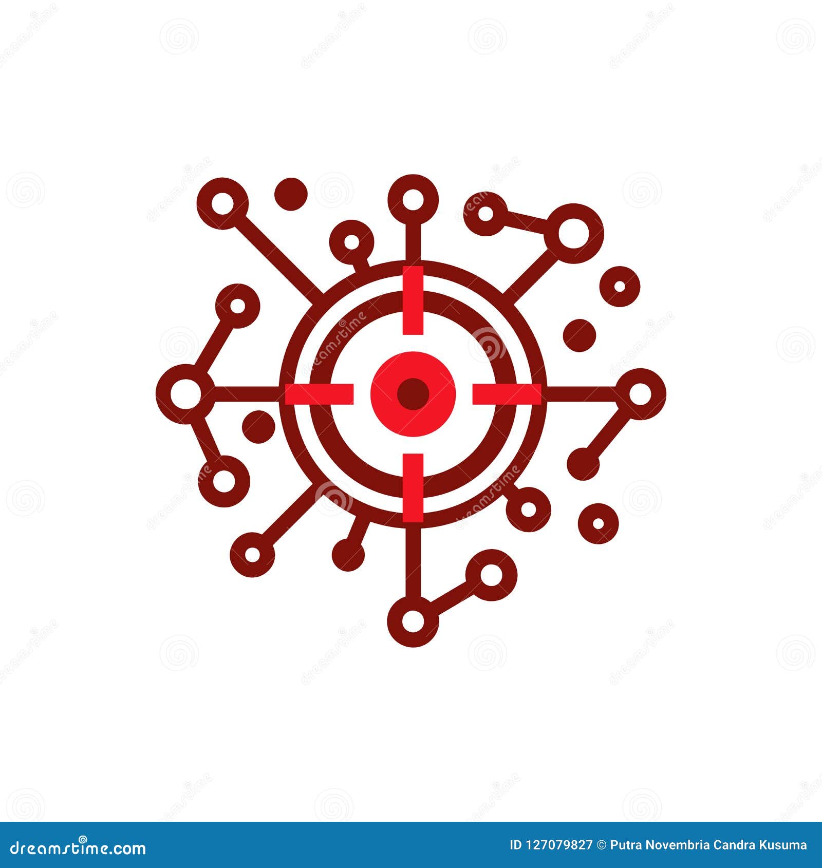 Red Logo Icon Design De La Blanco Ilustración del Vector - Ilustración ...