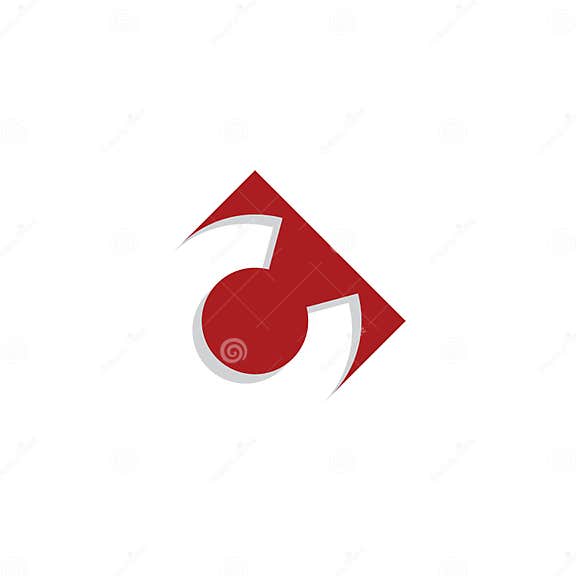 Red Logo Letter C Icon Vector Symbol Stock Vector - Illustration of ...
