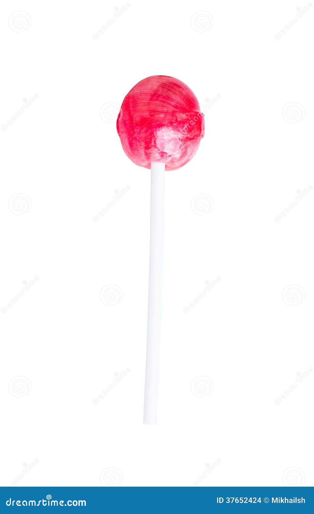 Red lollipop isolated stock photo. Image of isolated - 37652424