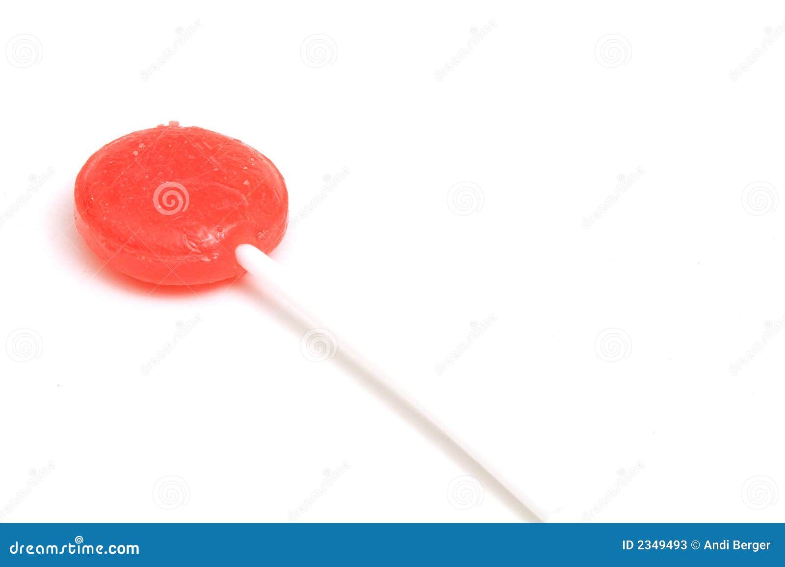 Red lollipop on white stock image. Image of circle, junk - 2349493