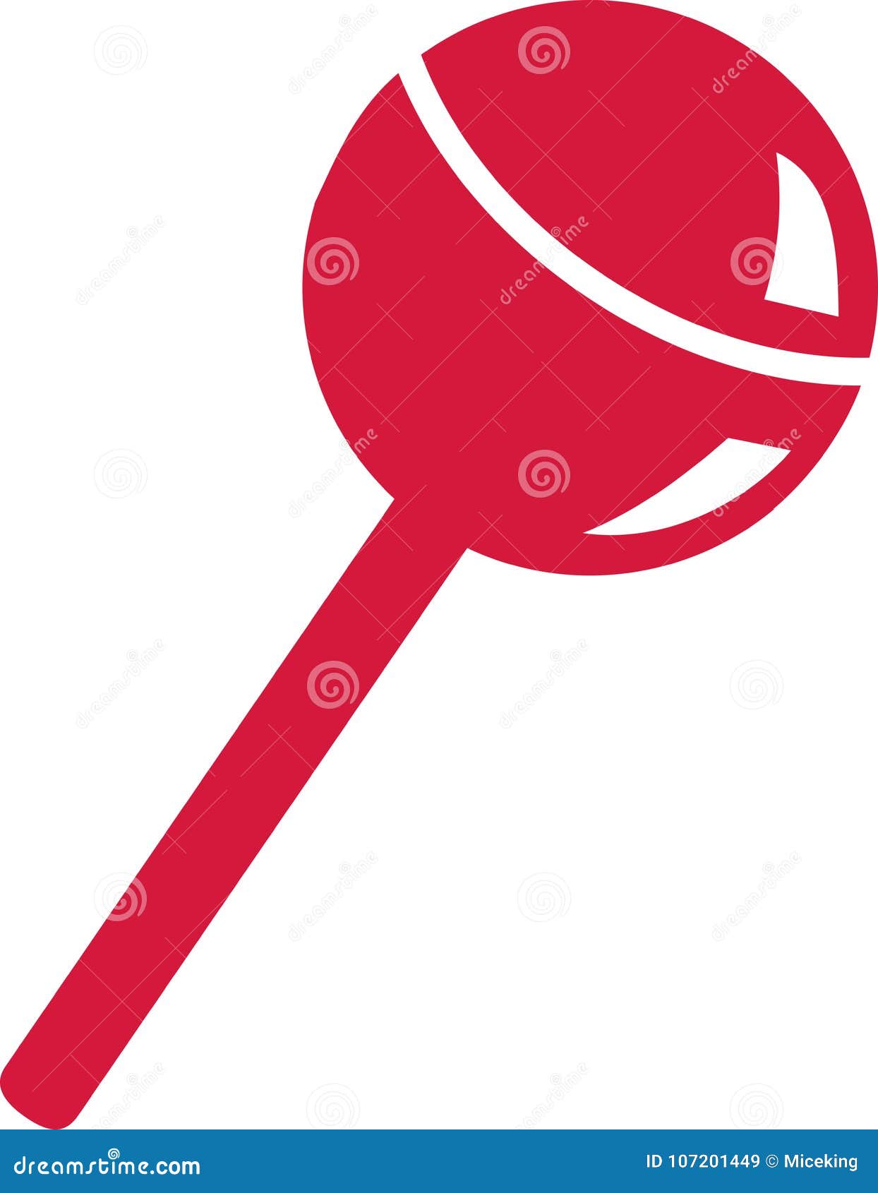 Red lolly icon stock vector. Illustration of lolly, dessert - 107201449