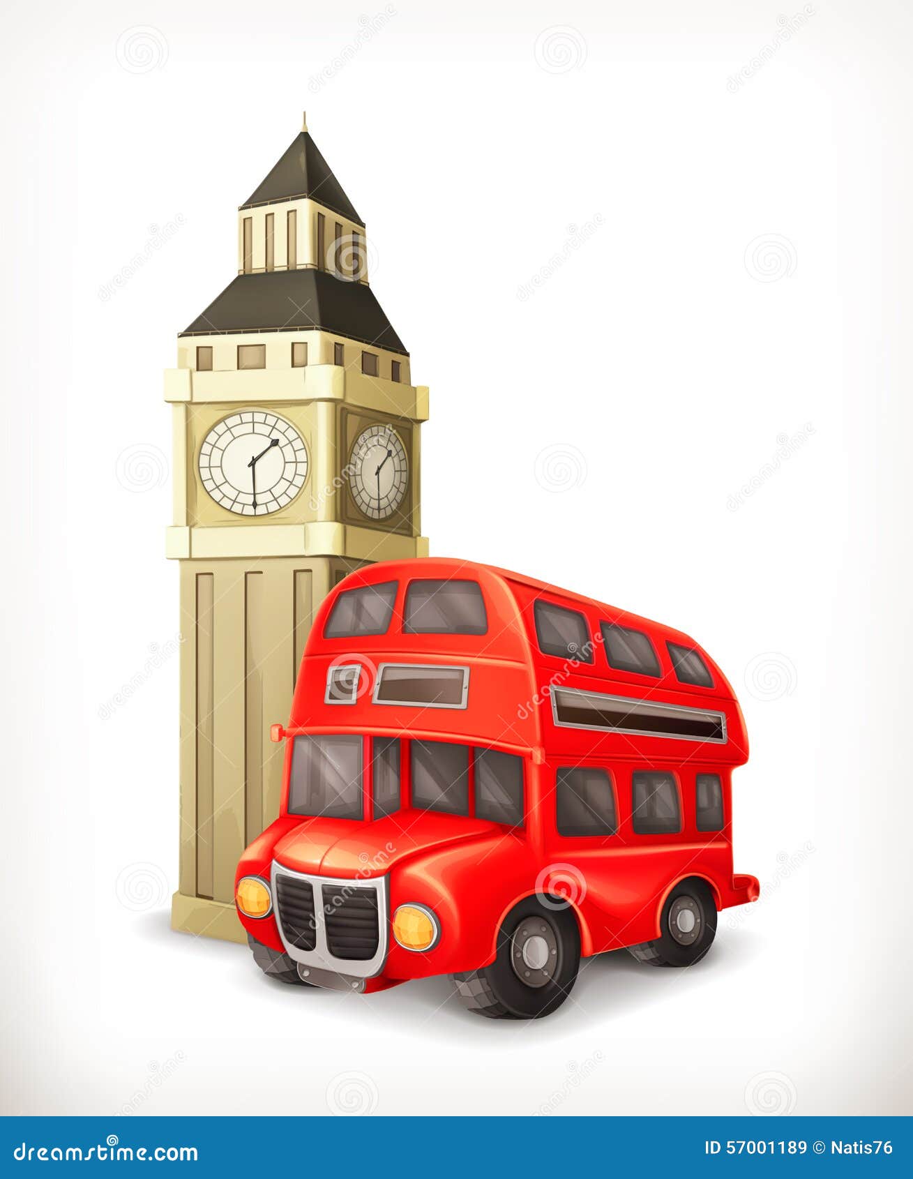 Red London Bus Illustration Stock Vector - Illustration of eps10 ...