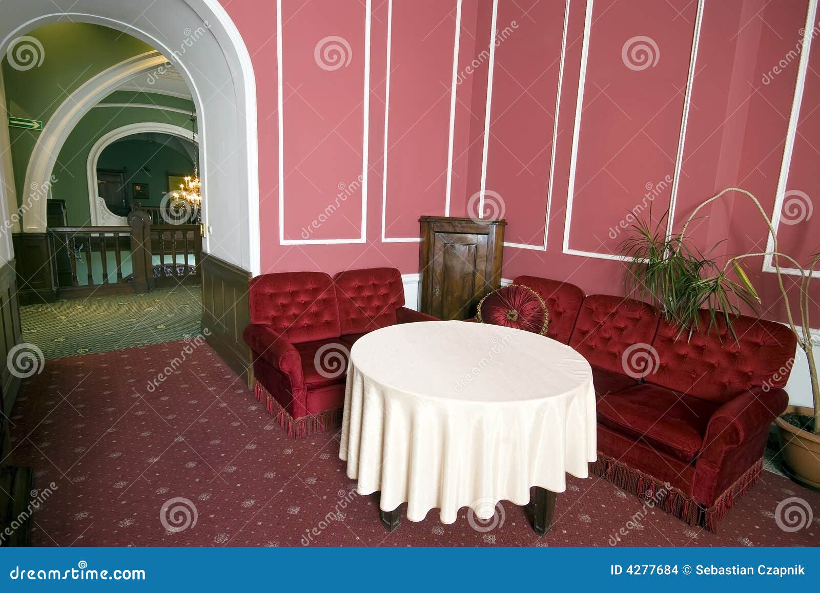 Red lounge stock photo. Image of elegance, hotel, palac - 4277684