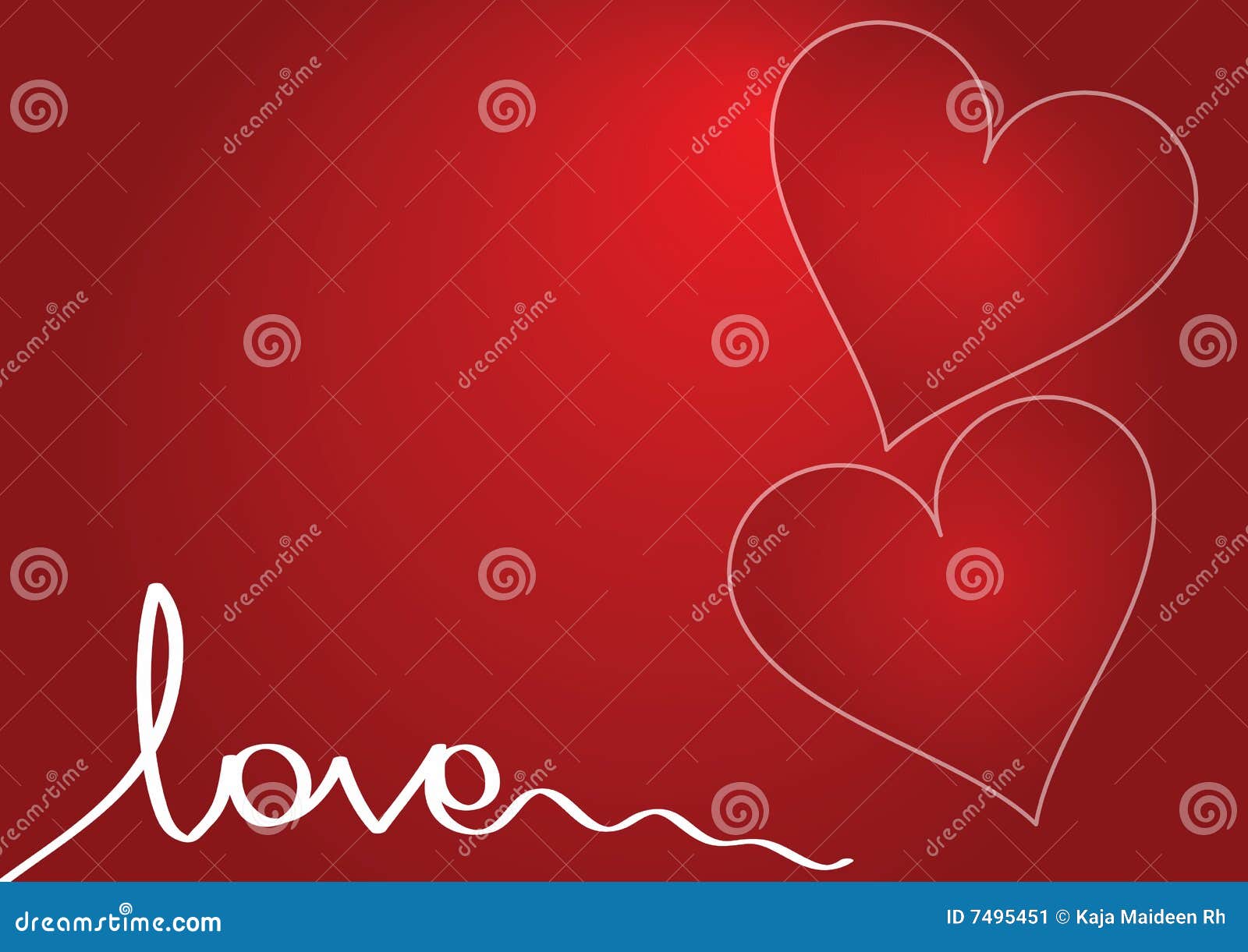 Red love background stock vector. Illustration of happy - 7495451