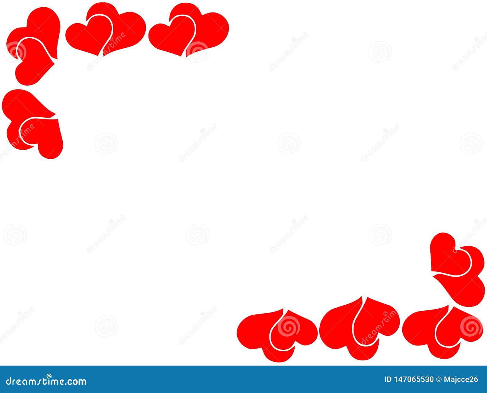 Red Love Heart Isolated on White Background Romance Stock Illustration ...