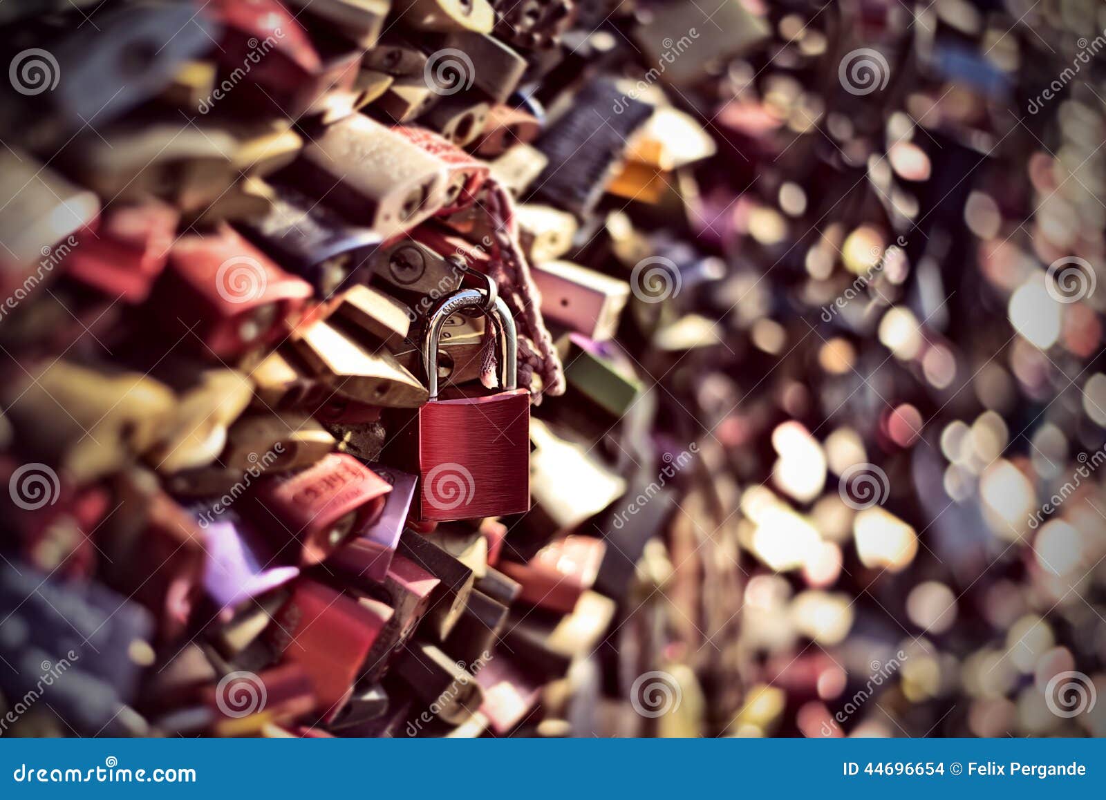 Red love padlock editorial stock image. Image of padlock - 44696654