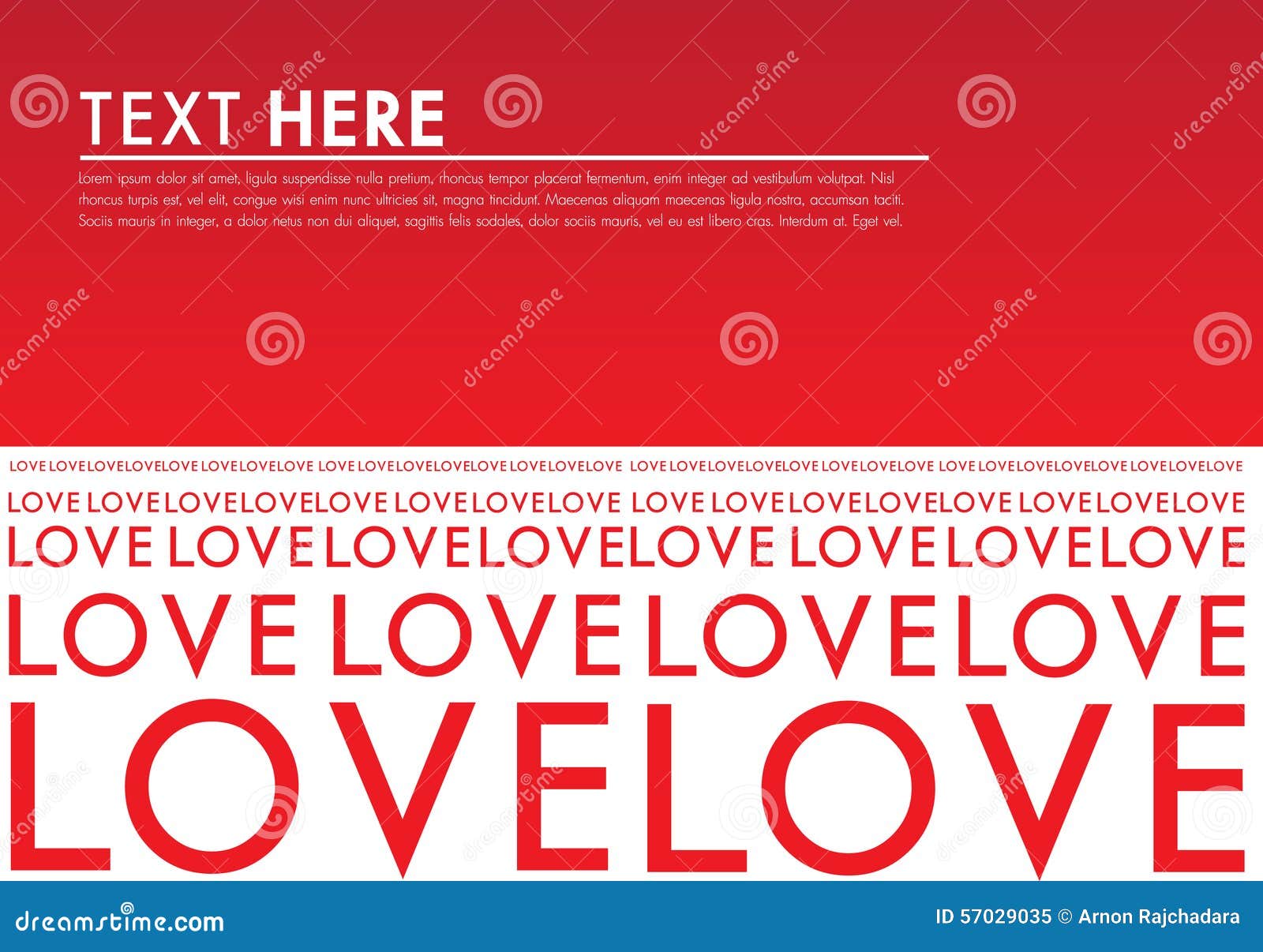 Red love Typo Background stock vector. Illustration of template - 57029035