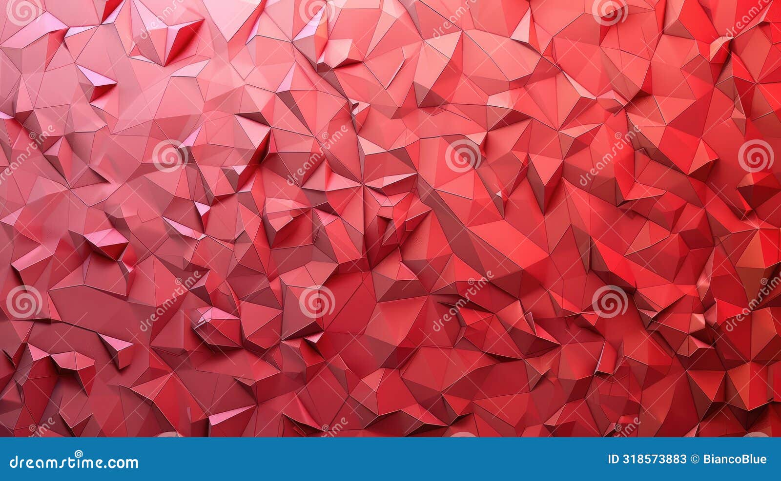 A Red Low Poly Background. AIG51A Stock Image - Image of polygonal ...