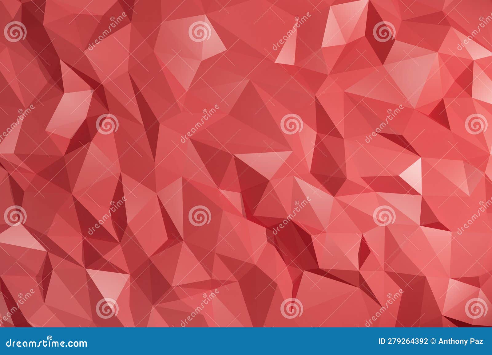 Red Low Poly Background 3d Render Color Stock Illustration ...