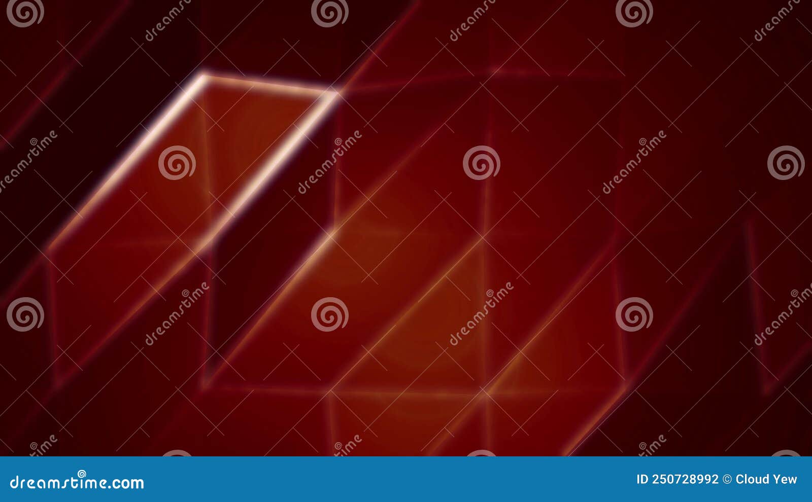 Red Low Poly with Edge Glow Effect Animation Stock Footage - Video of ...