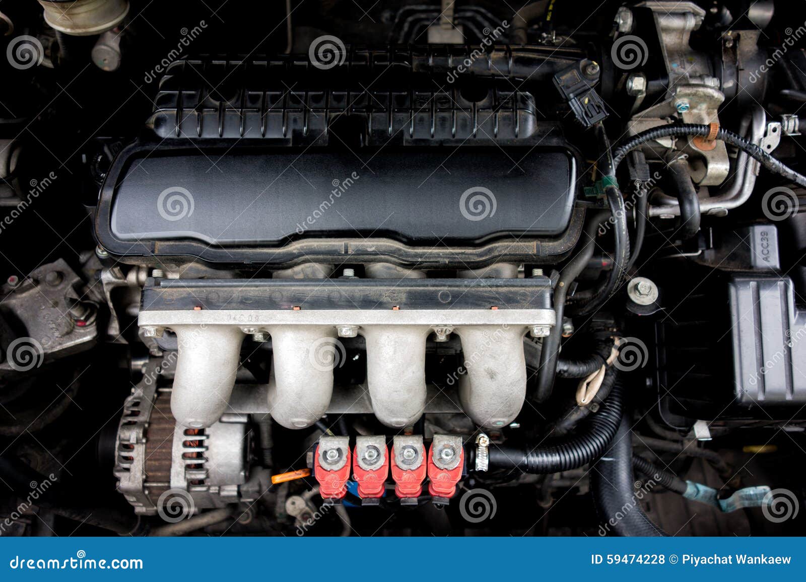 Red LPG Injector with Engine Stock Photo - Image of industry, equipment ...