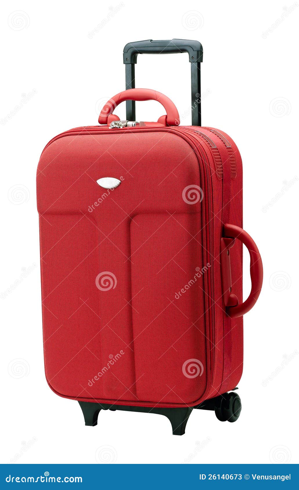 Red luggage stock image. Image of backpack, handle, adventurous - 26140673