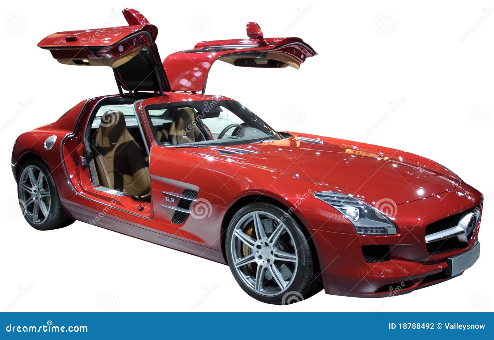 Red luxury coupe isolated stock photo. Image of sports - 18788492