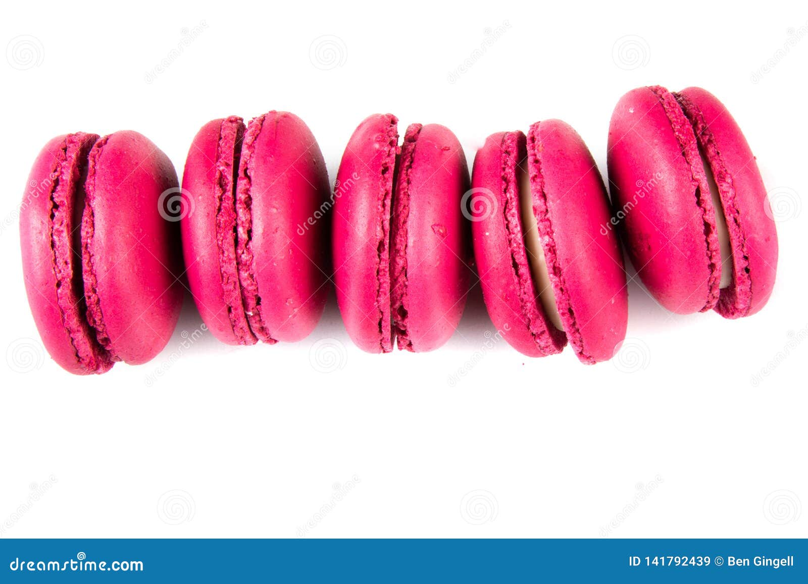 Red macaroons stock image. Image of traditional, bright - 141792439