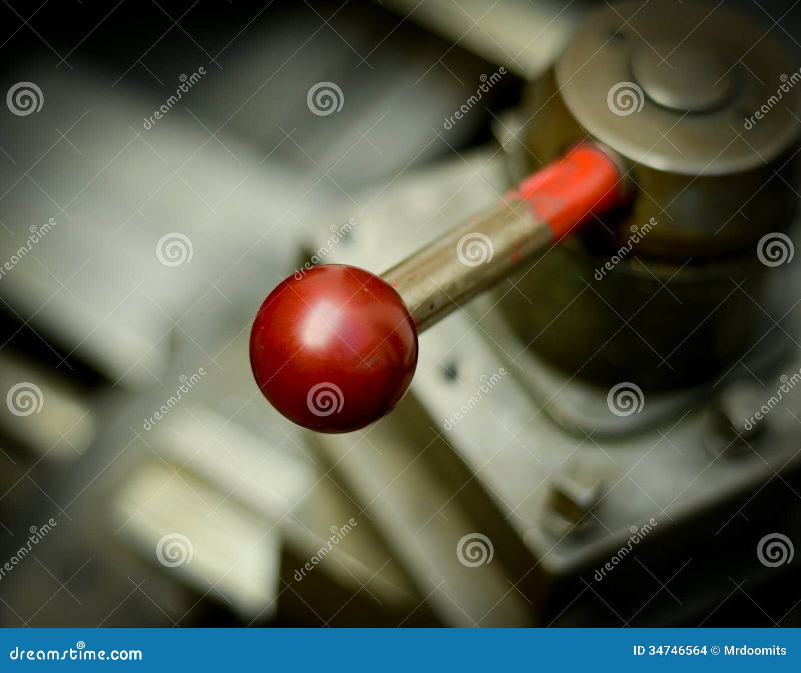 Red Machinery Lever stock photo. Image of grungy, metal - 34746564