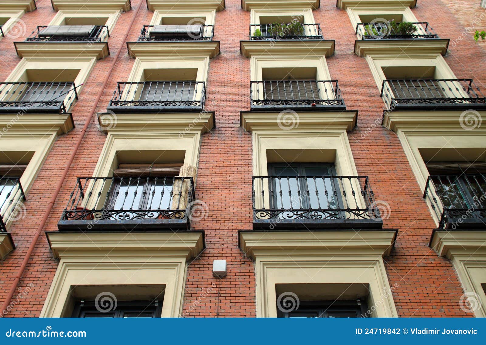 Red Madrid building stock photo. Image of ornamental - 24719842