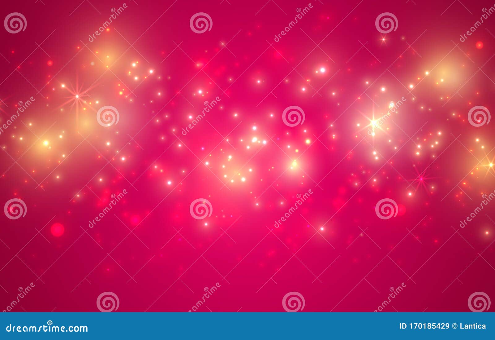 Red Magic Background with Light and Stars Stock Illustration ...