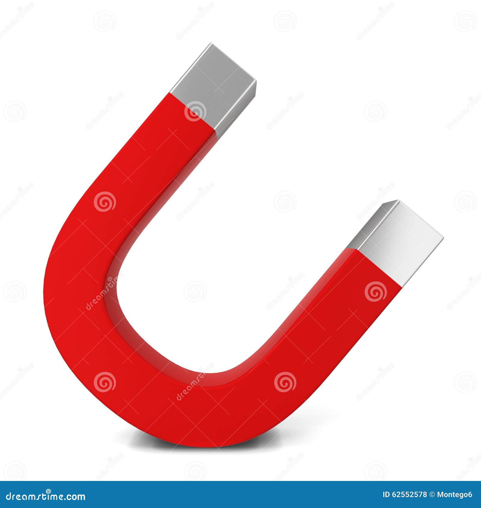 Red magnet stock illustration. Illustration of color - 62552578