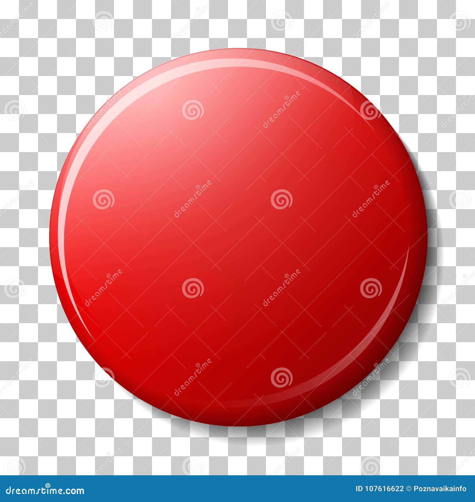 Red Magnet With Shadow And Color Reflex, Highlights Isolated On ...