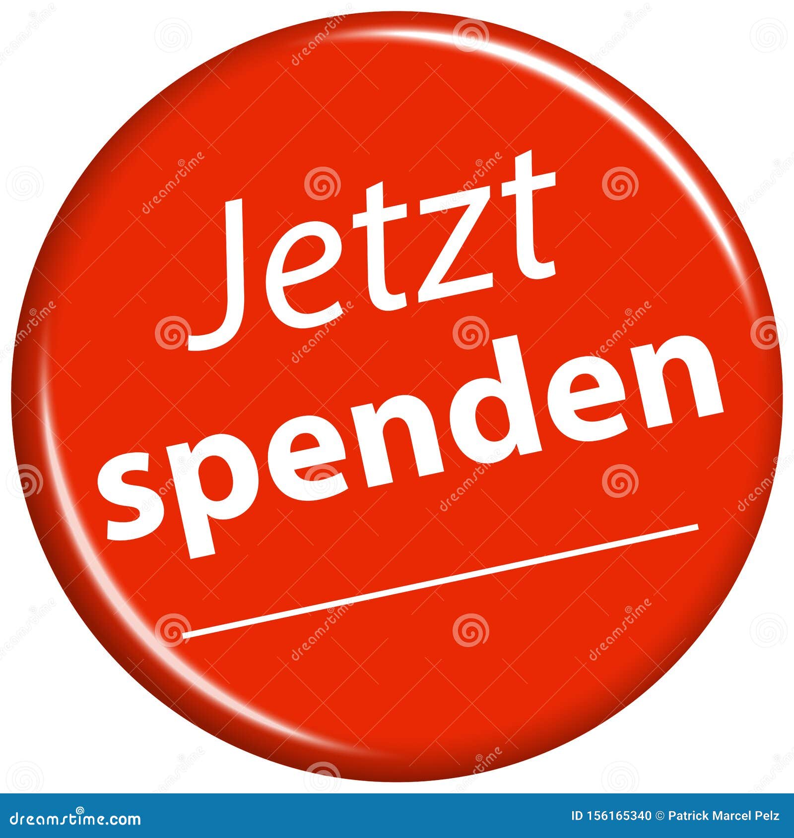 Red Magnet with Text Donate Now (in German Stock Vector - Illustration ...