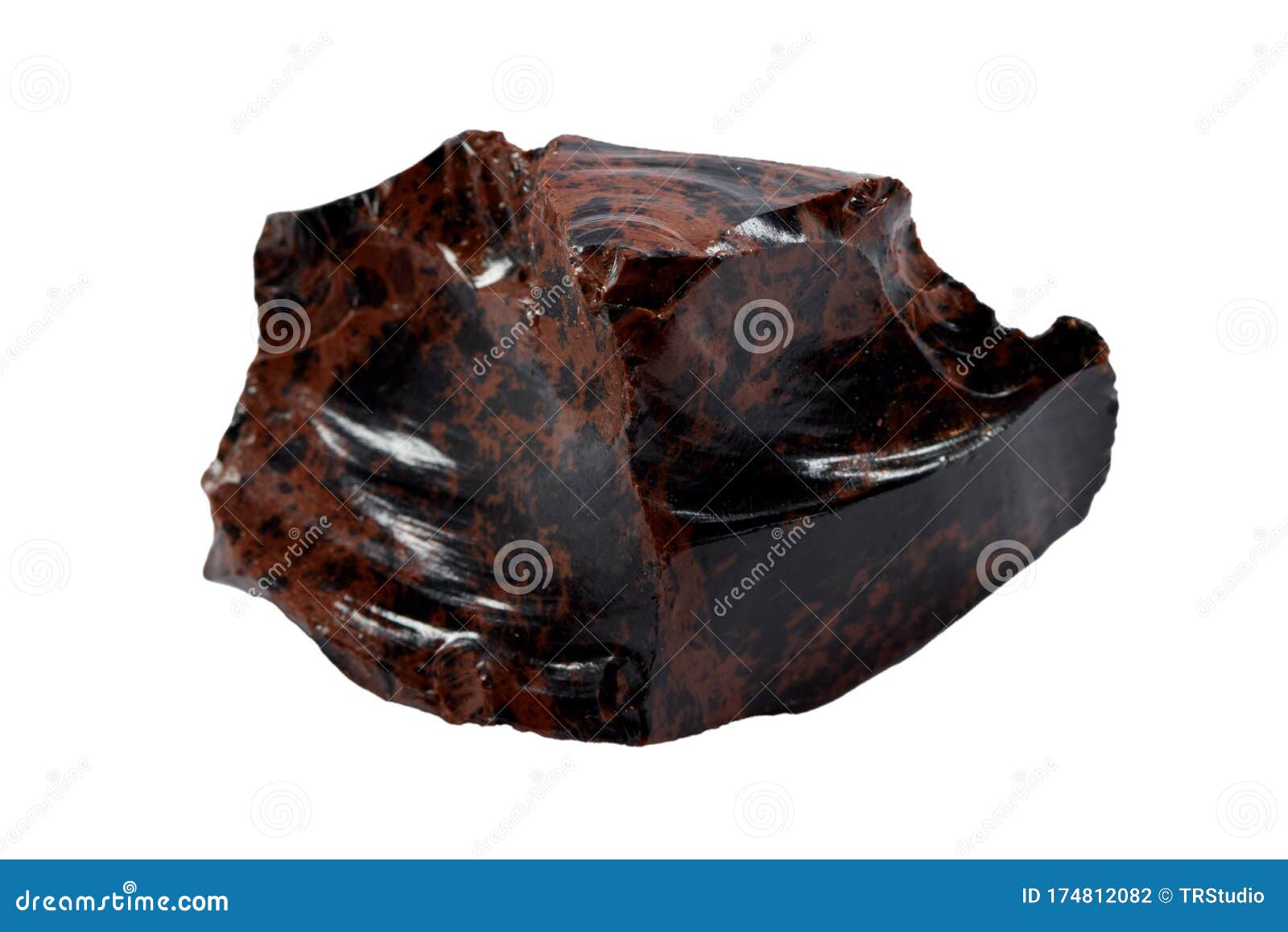 Red / Mahogany Obsidian stock photo. Image of mineral - 174812082