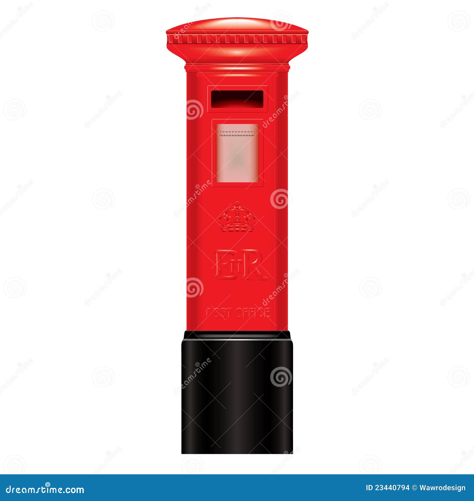 Red Mail Box-England-London-Icon-symbol Stock Vector - Illustration of ...
