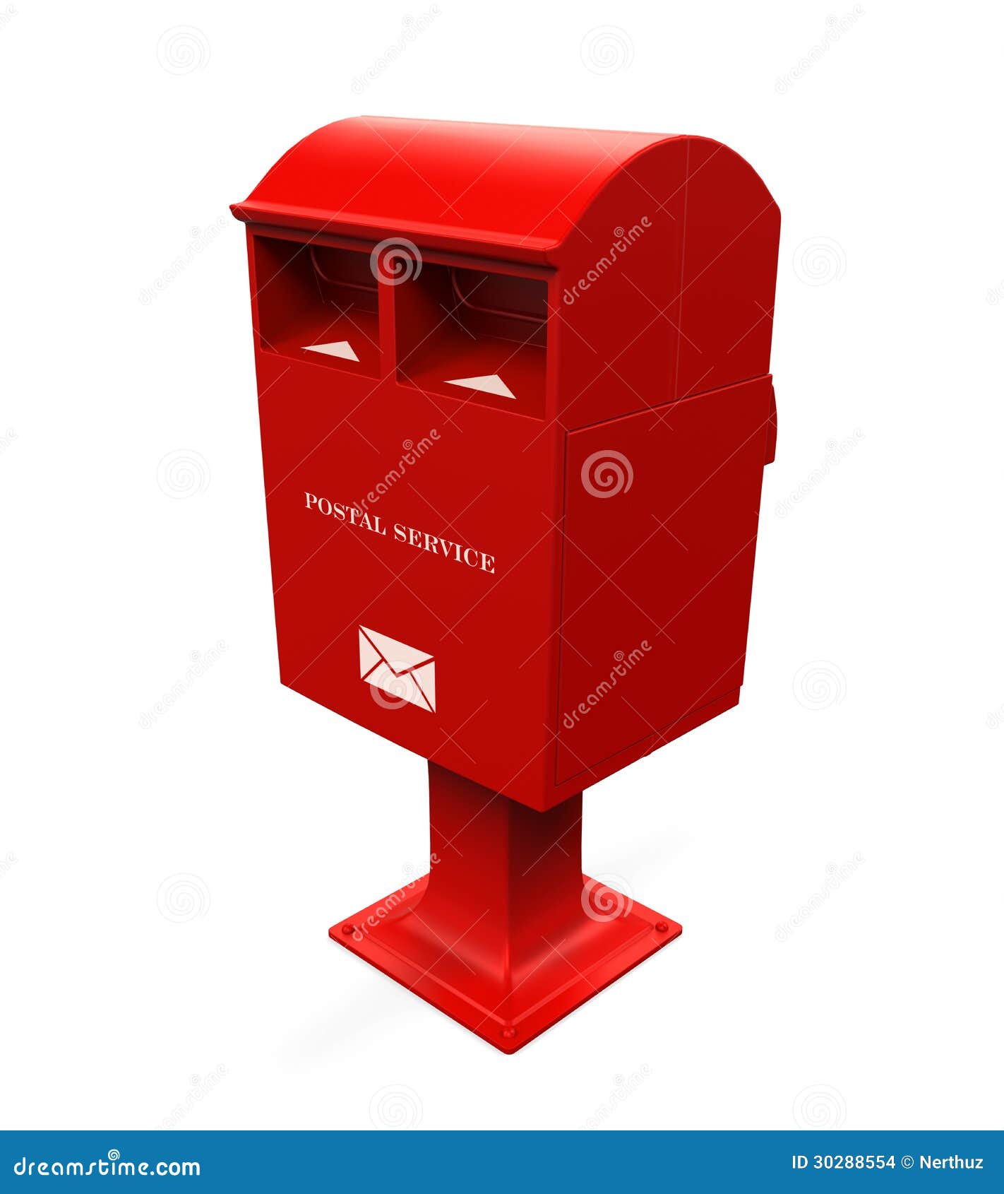 Red Mail Box stock illustration. Illustration of computer - 30288554