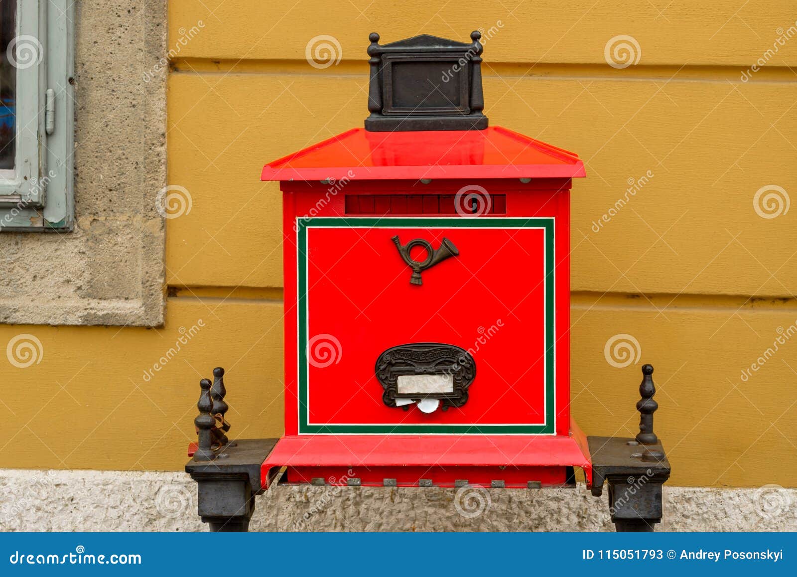 Red mail box editorial stock photo. Image of london - 115051793