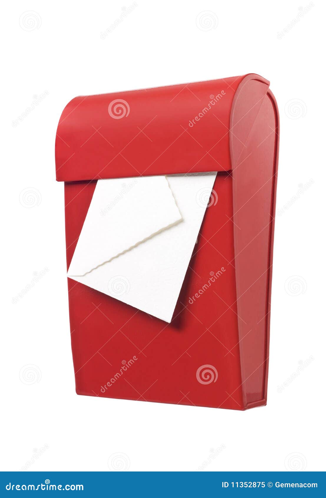 Red mailbox stock image. Image of office, mail, friend - 11352875
