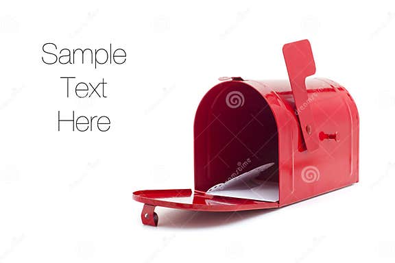 Red mailbox stock photo. Image of await, ship, news, package - 23692702