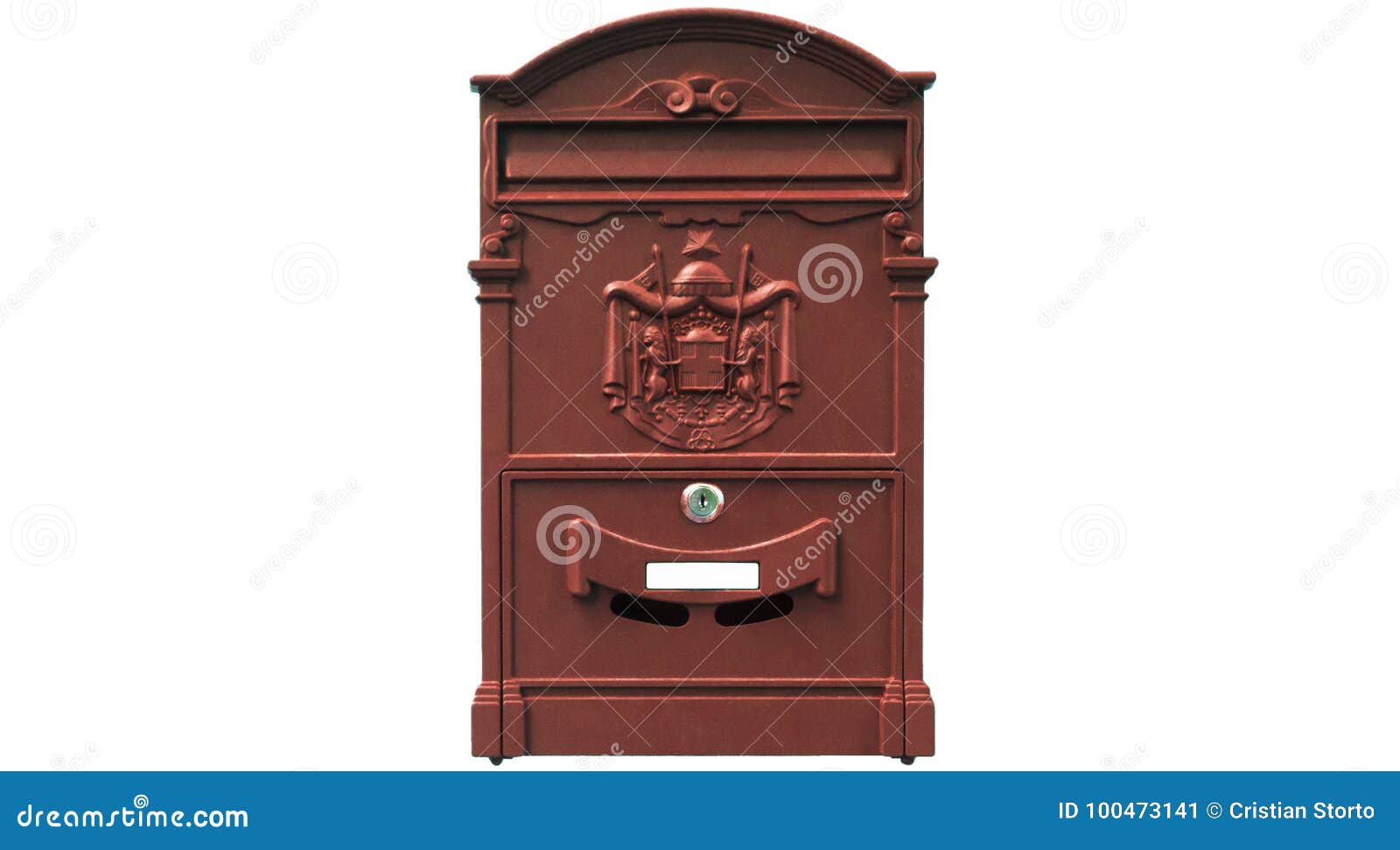 Mailbox Isolated on White Background Stock Image - Image of mail ...