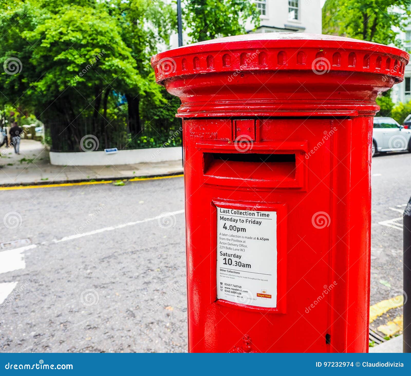 Red Mailbox in London (hdr) Editorial Stock Image - Image of mailbox ...