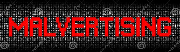 Malvertising Text on Hex Code Illustration Stock Illustration ...