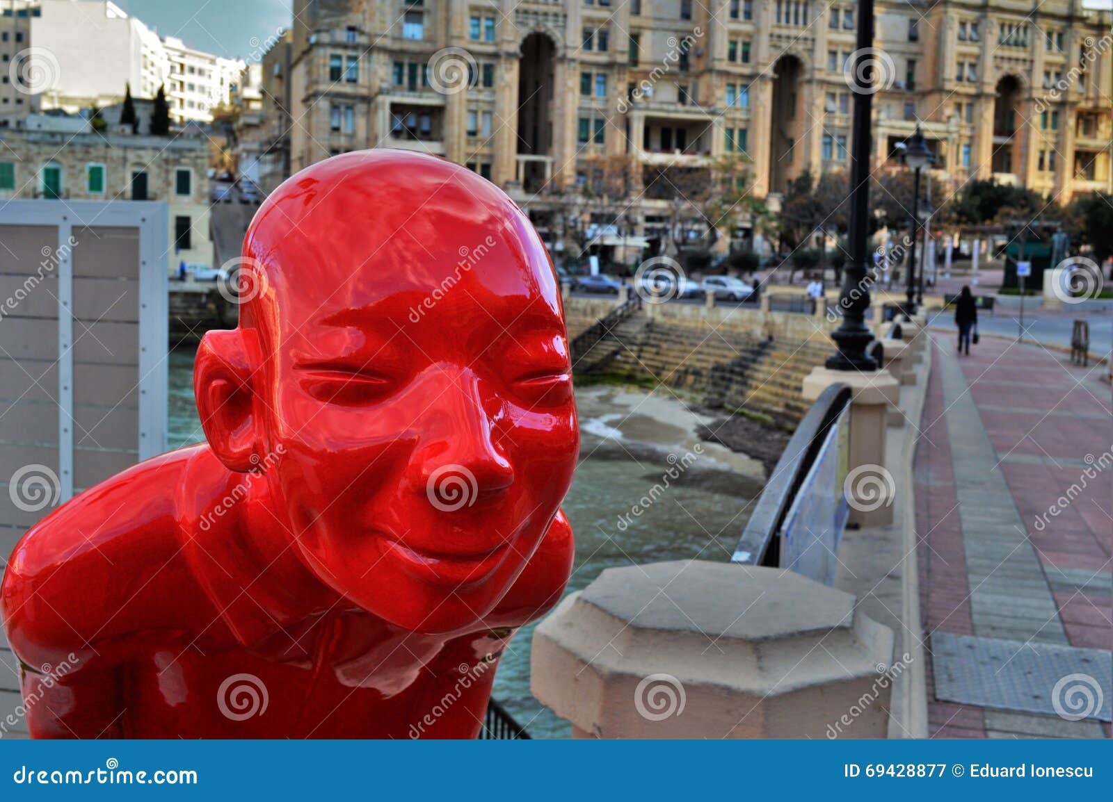 Red man editorial photography. Image of statue, smile - 69428877