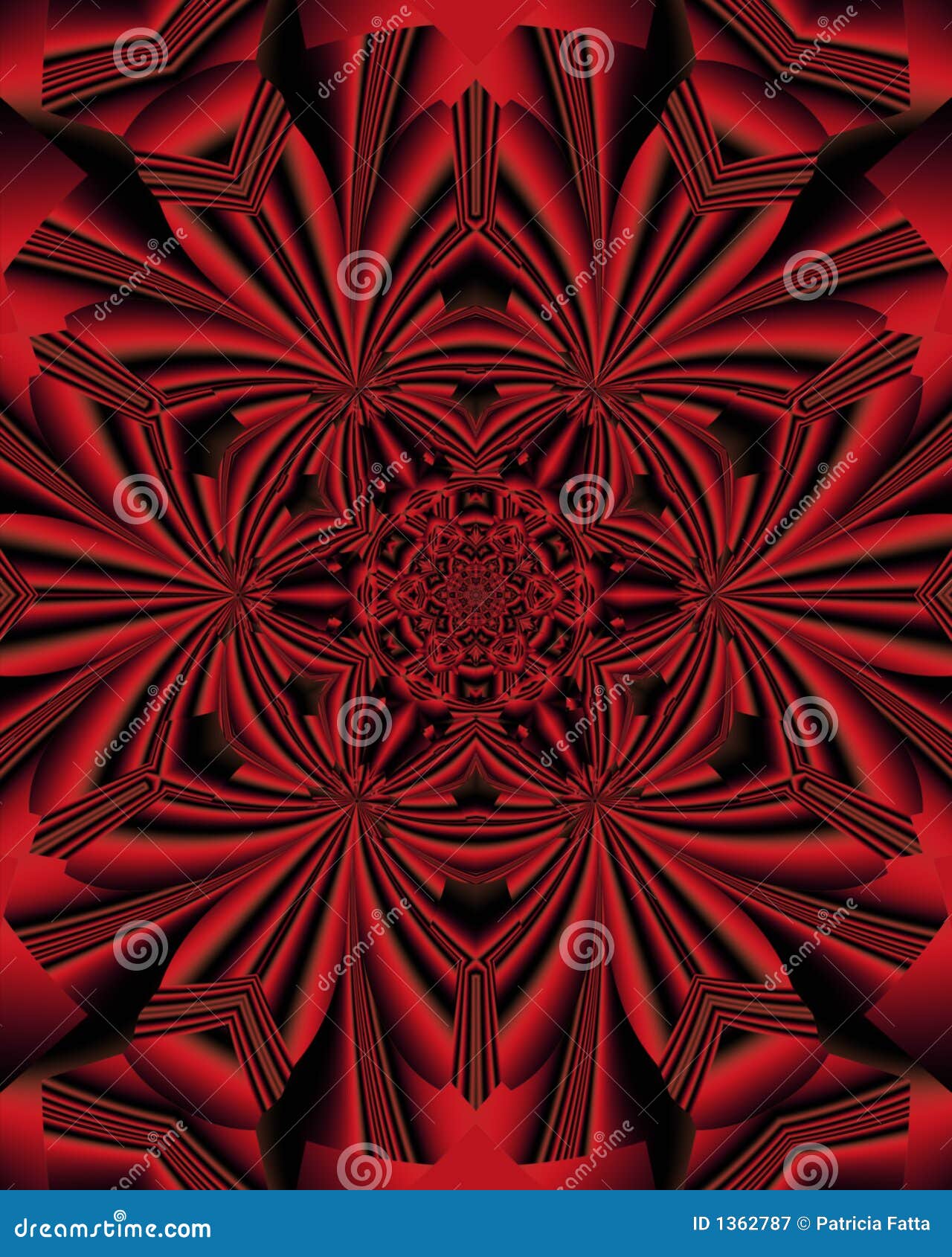 Red mandala stock illustration. Illustration of digital - 1362787