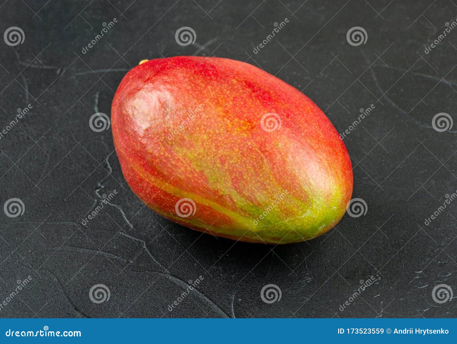 Red mango fruit stock image. Image of oval, leaf, ingredients - 173523559
