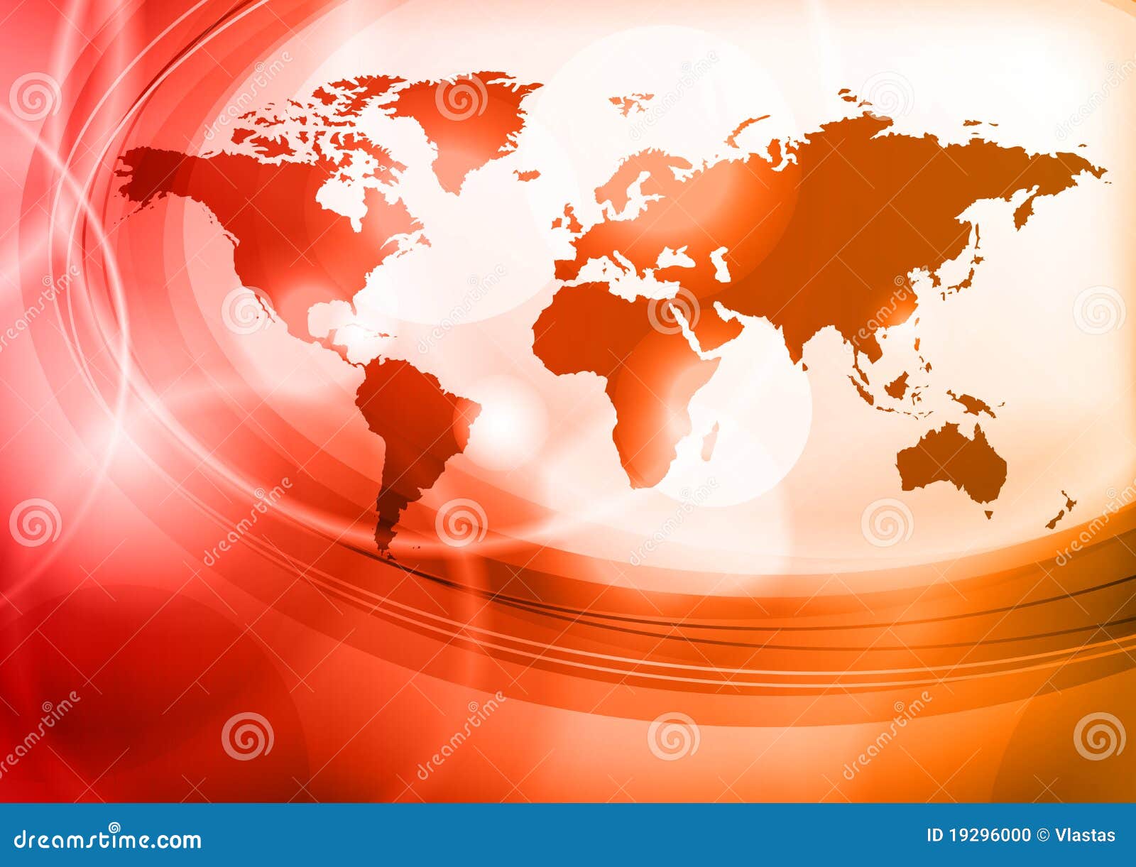 Red map stock vector. Illustration of abstract, concept - 19296000