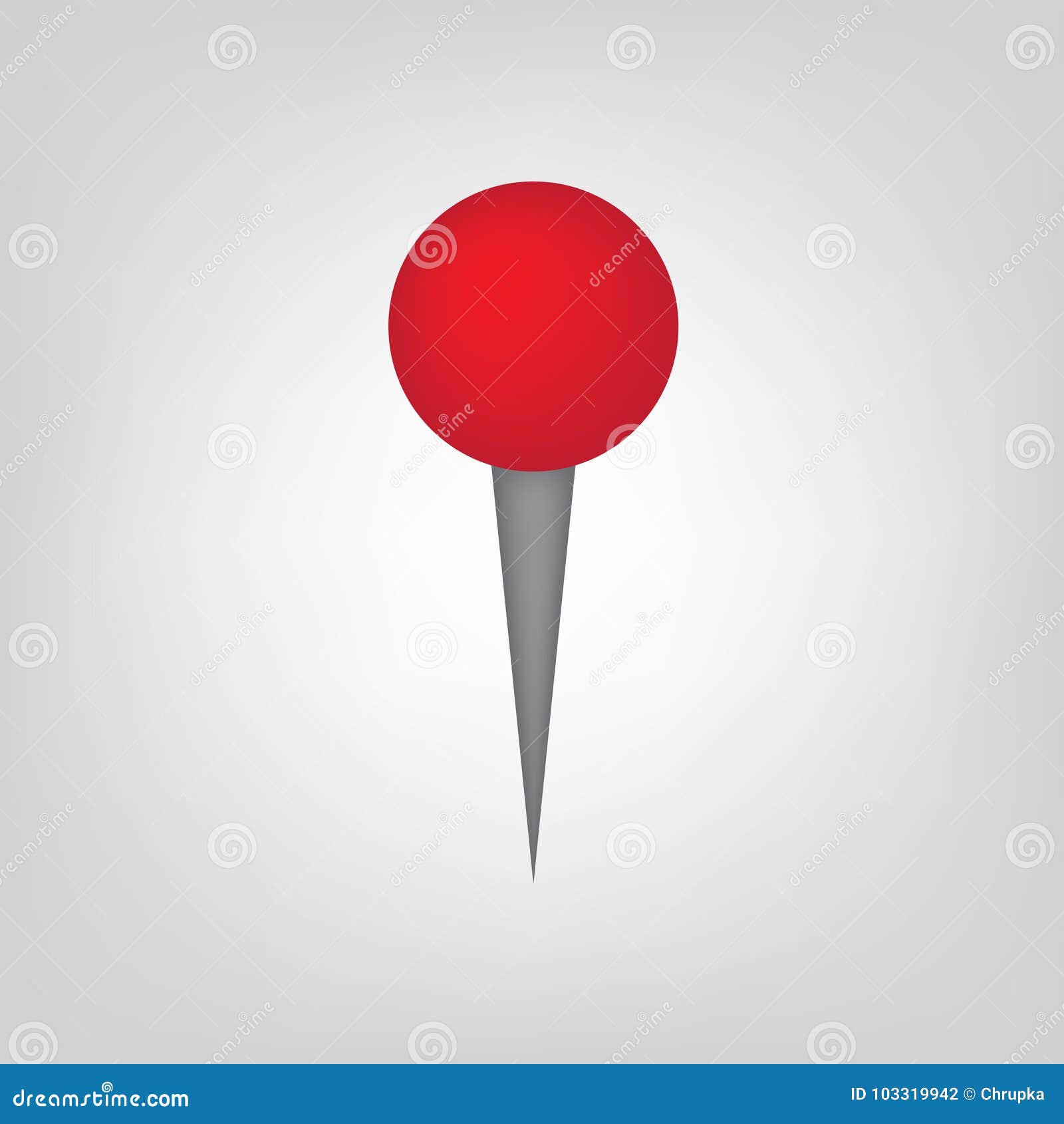 Red map pin icon stock vector. Illustration of direction - 103319942