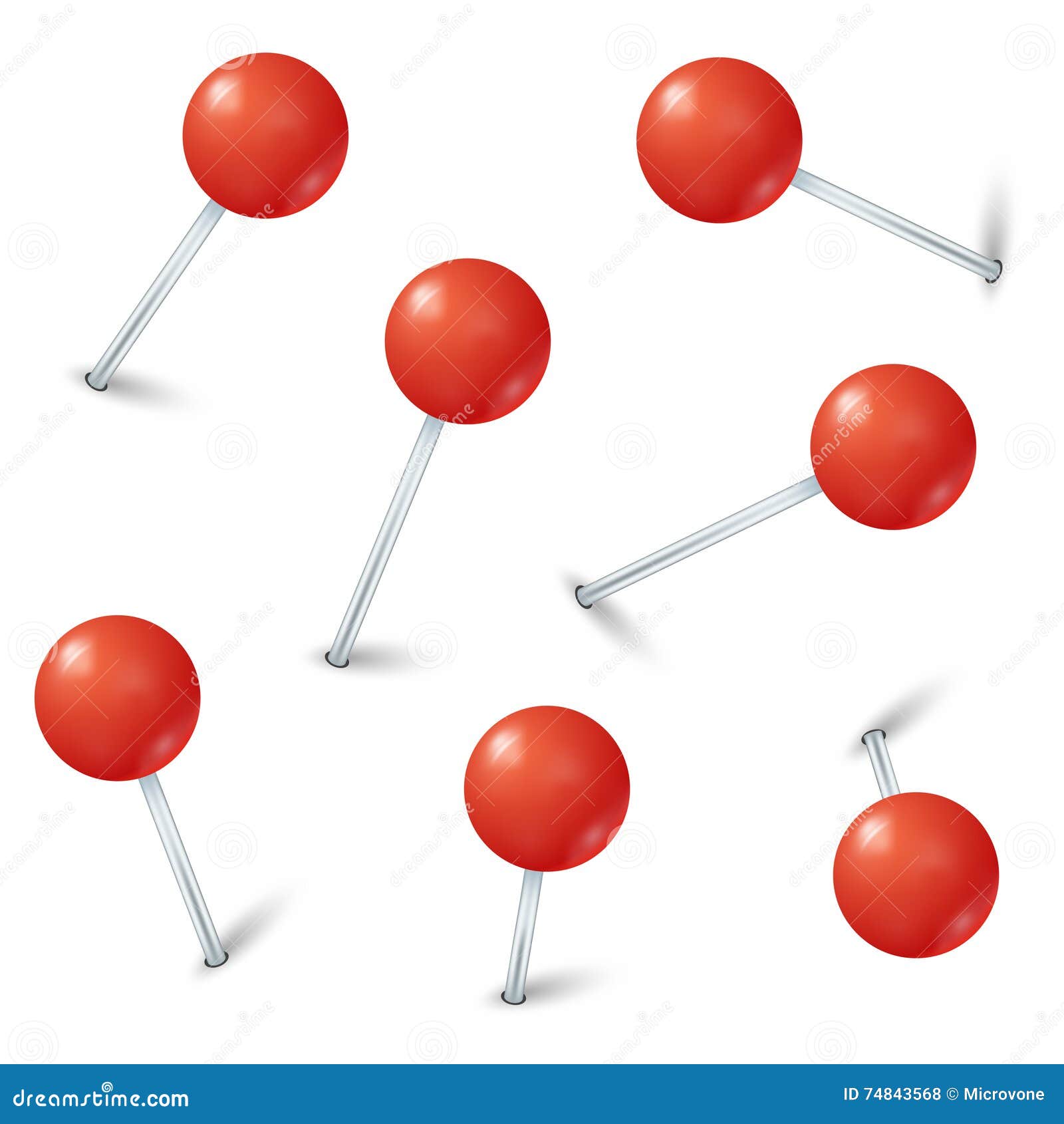 Red Map Pin Markers Vector Collection Stock Vector - Illustration of ...