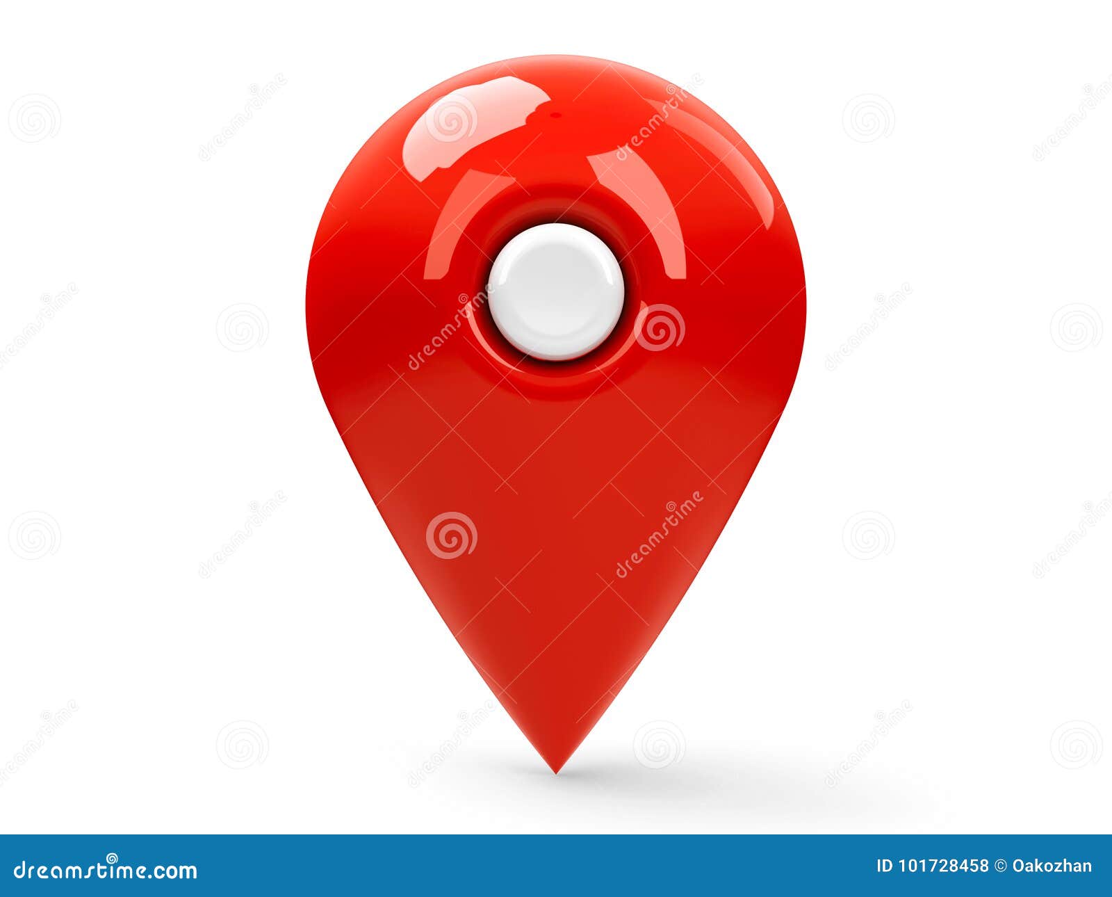 Red map pointer blank 3 stock illustration. Illustration of information ...
