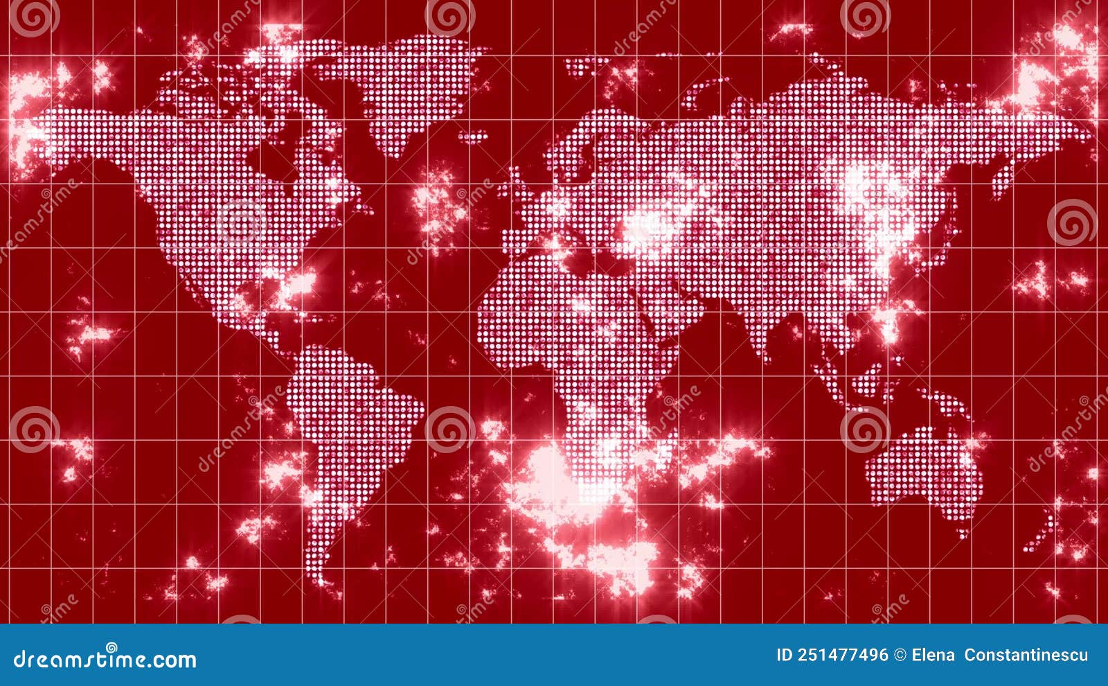 Red Map with Sparks stock footage. Video of america - 251477496