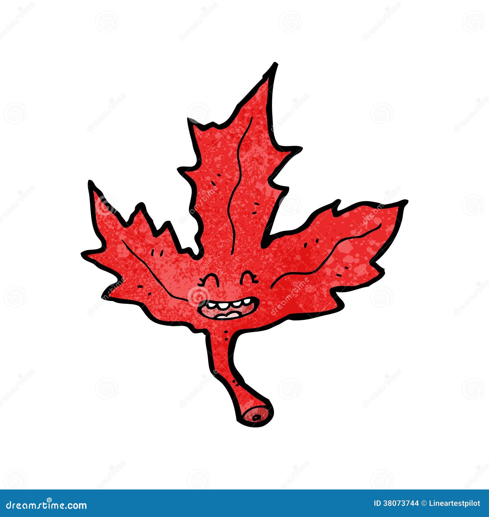 Red Maple Leaf Cartoon Character Stock Vector - Illustration of grunge ...