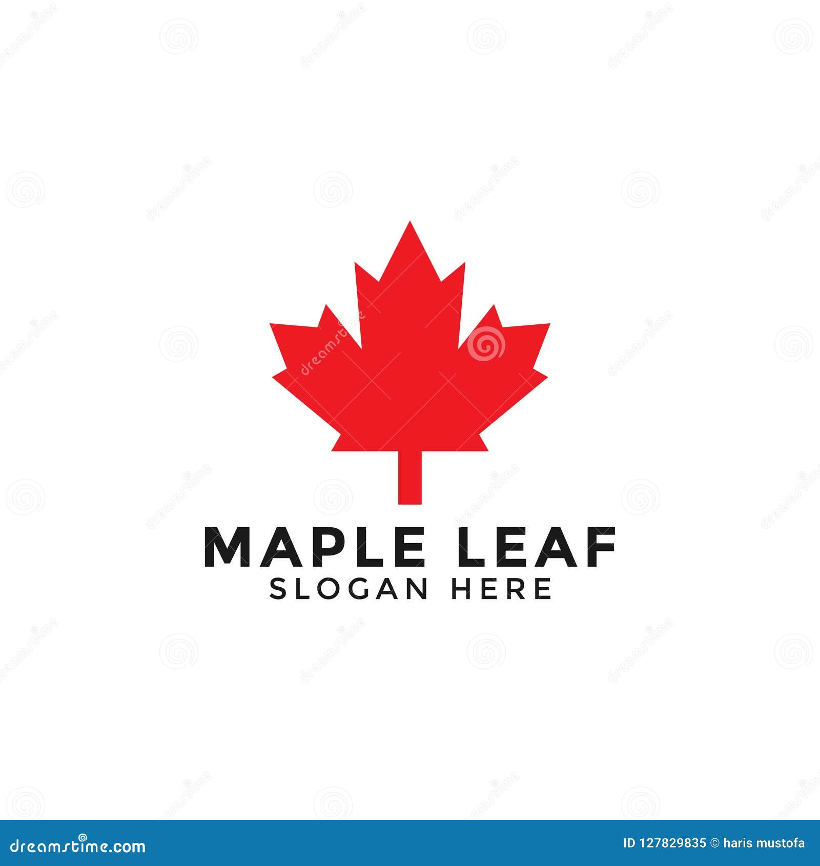 Red Maple Leaf Logo Icon Design Template Vector Stock Vector ...