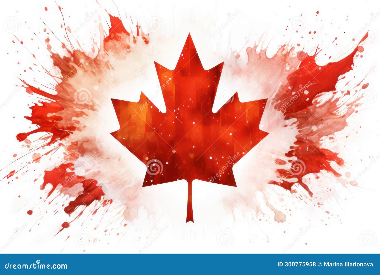 Red Maple Leaf Symbol of the Canadian Flag. Generative AI Stock Photo ...